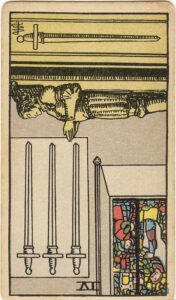 Significado del Cuatro de Espadas en el Tarot | Arcano Menor