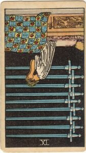 Significado del Nueve de Espadas en el Tarot | Arcano Menor